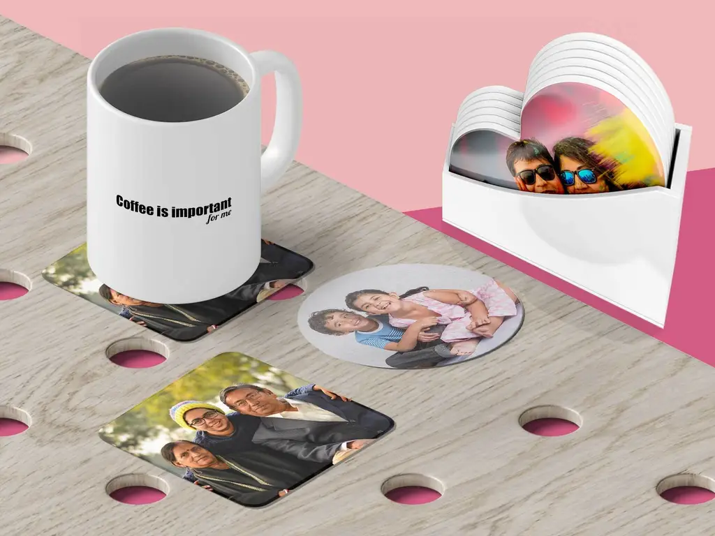 Coaster Printing - Print Customised Coasters Online - Inkmonk