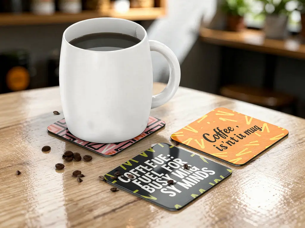 Coaster Printing - Print Customised Coasters Online - Inkmonk